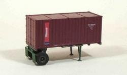 MILVAN, Semitrailer "US Army" - H0 - Trident - Modeltog - SCANHOBBY