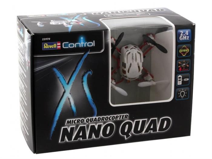 R/C Mini Quadrocopter NANO QUAD white/red (2.4 GHz) - Revell Control ...