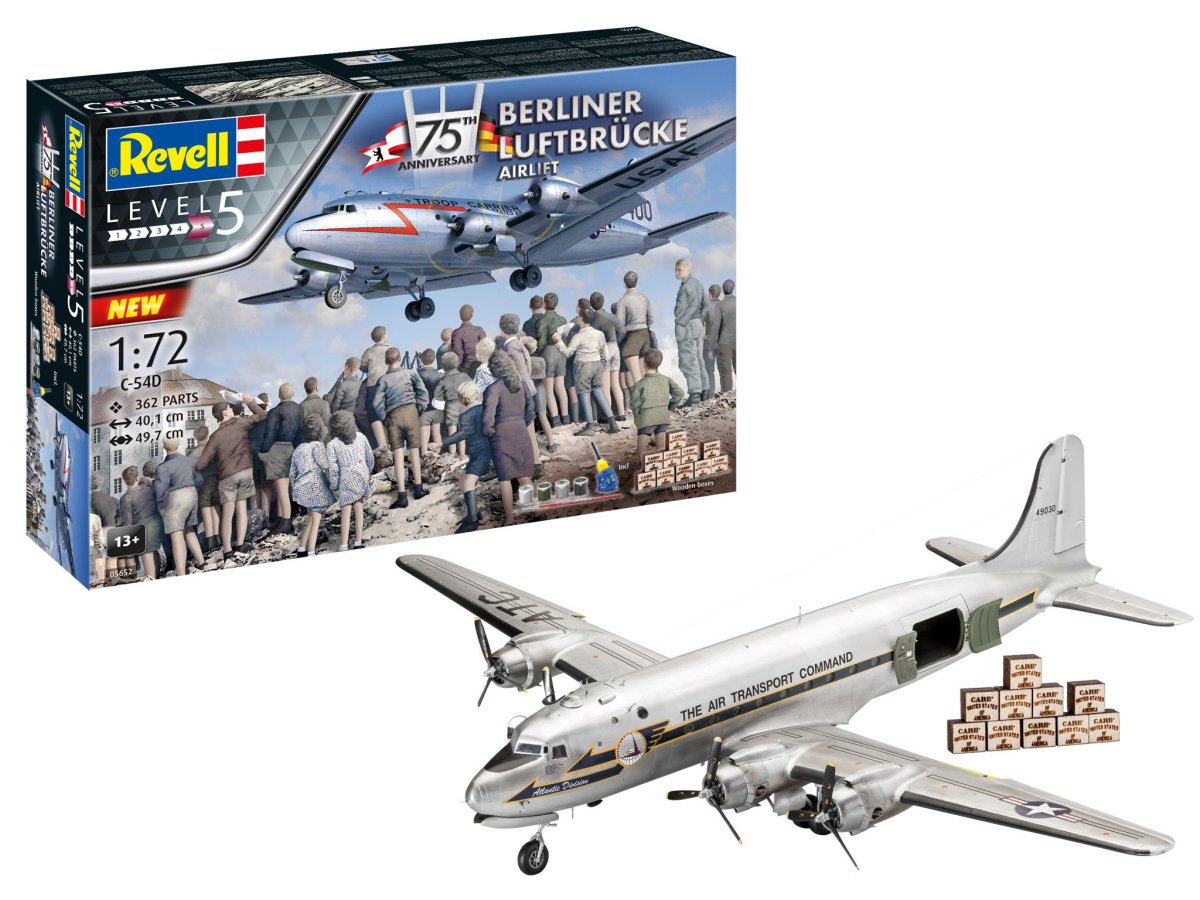 Gift-Set: 75th Anniversary Berlin Airlift - 1:72 - Revell - Byggesæt ...