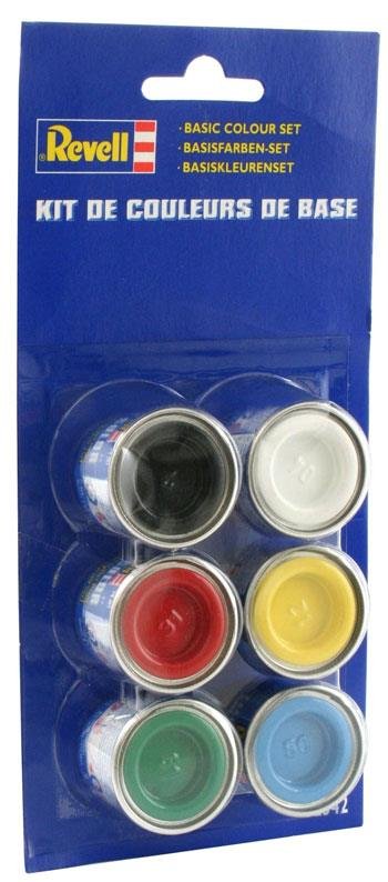 Basic Colour Set - 6 x 14 ml - Revell - Lim, maling, værktøj m.m ...