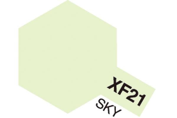 XF-21 Sky, Acrylic Mini 10 ml (penselmaling, mat) - Tamiya - Lim ...